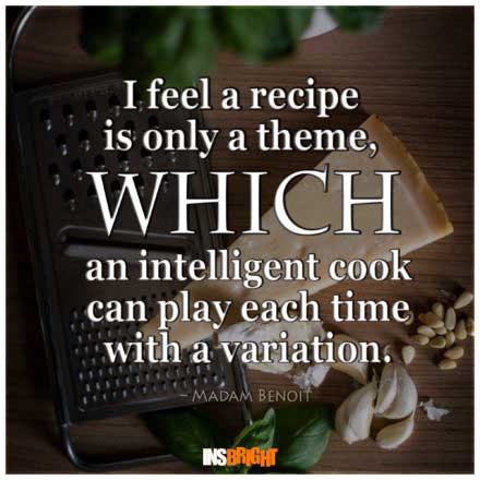 Inspirational cooking quotes With Images From Famous Chefs | Insbright