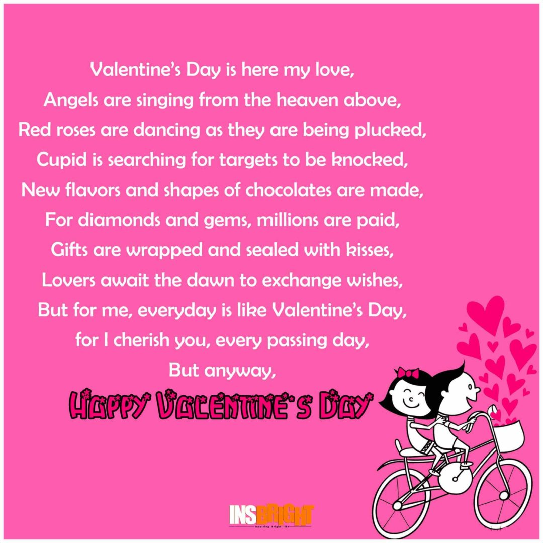 Happy Valentine's Day Poems For Him or Her With Images 2017 | Insbright